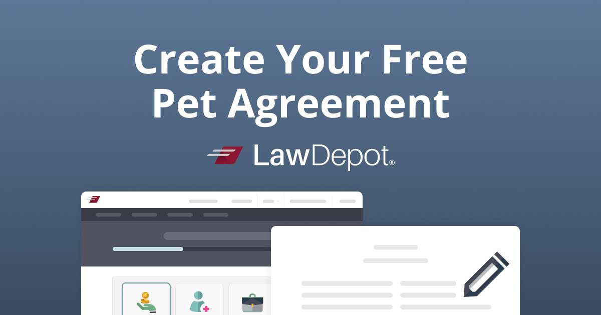 Free Pet Agreement | Pet Custody Form | LawDepot (US)
