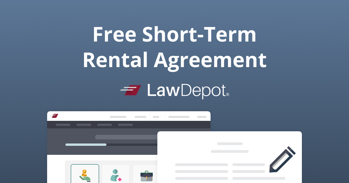 Free Short-Term Rental Agreement Template | Rental Forms